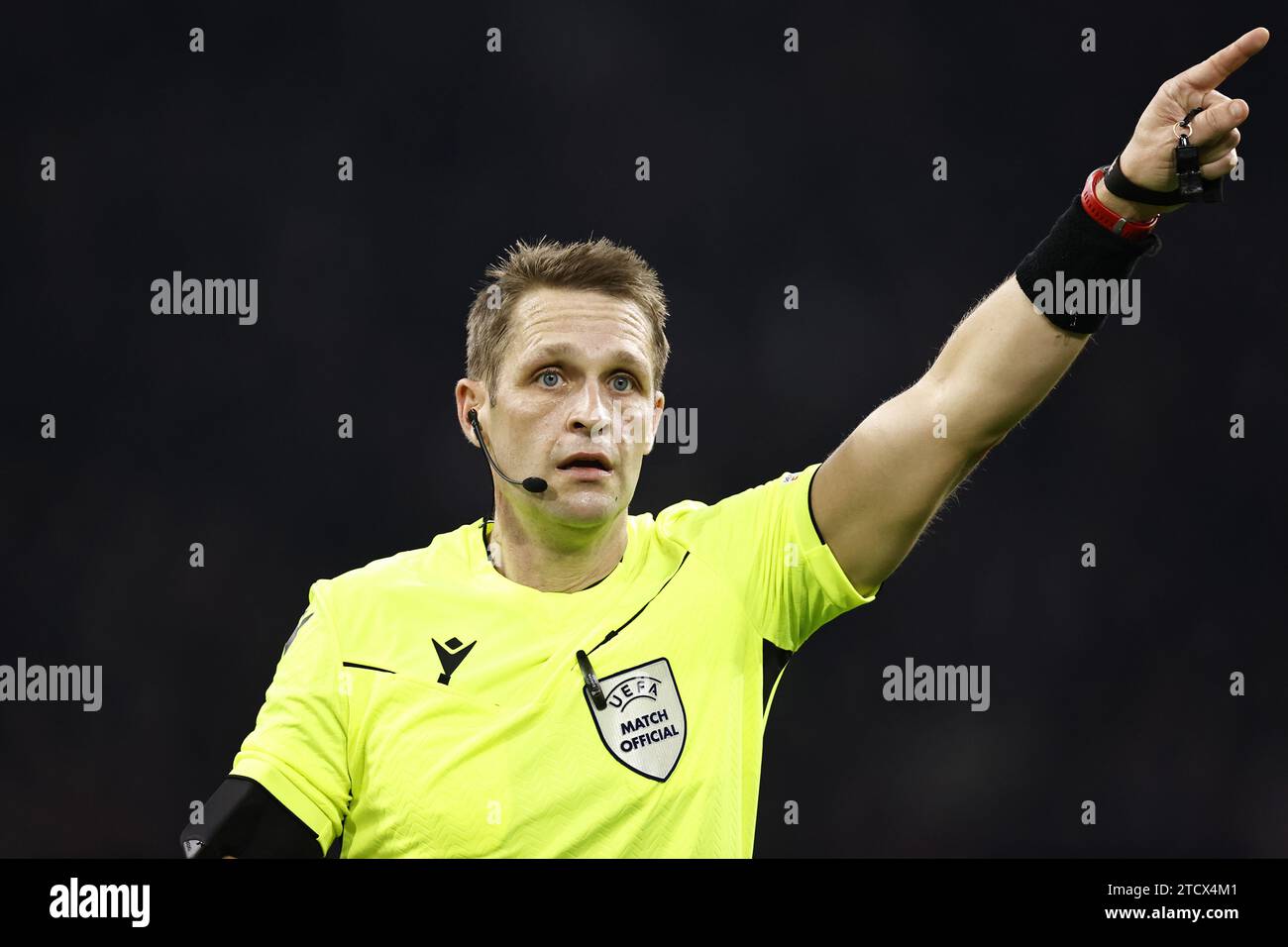 AMSTERDAM - Referee Craig Pawson during the UEFA Europa League Group B ...