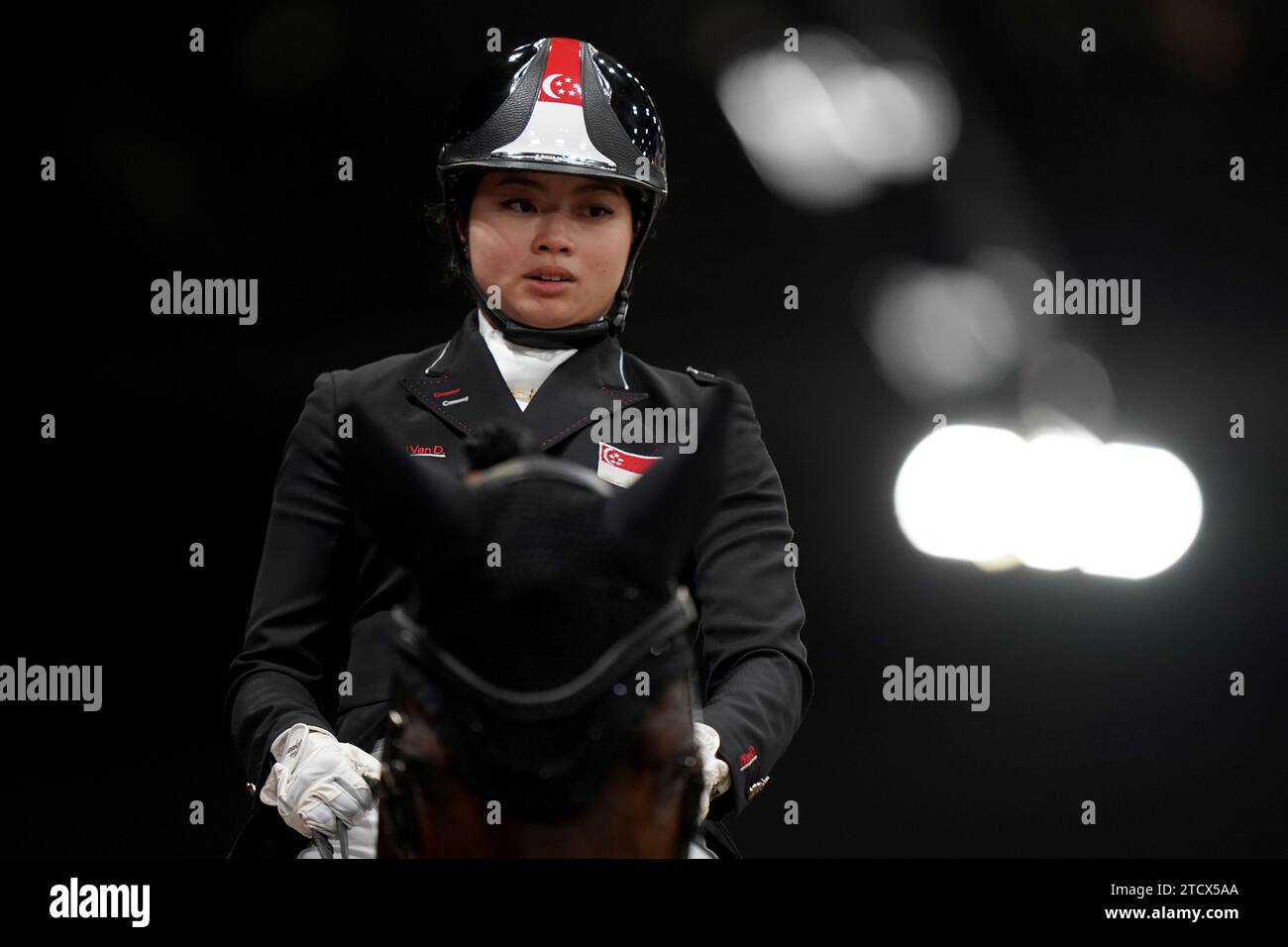 Blue Hors Zatchmo ridden by Singapore's Caroline Chew during the FEI ...