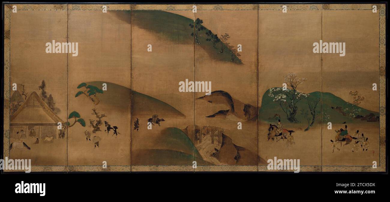 Royal Visit to Ohara, from The Tale of the Heike 1955 by Tawaraya ...