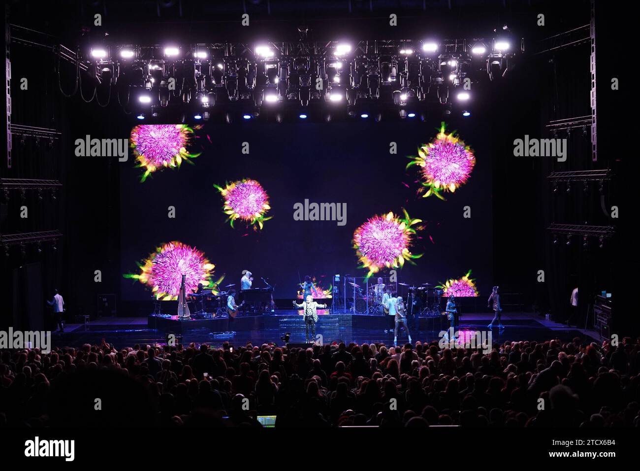 Madrid, Spain. 14th Dec, 2023. Singer Rod Stewart performing during ...