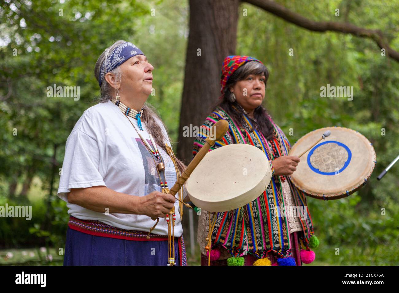 Elders from Indigenous communities participate in a celebration of ...