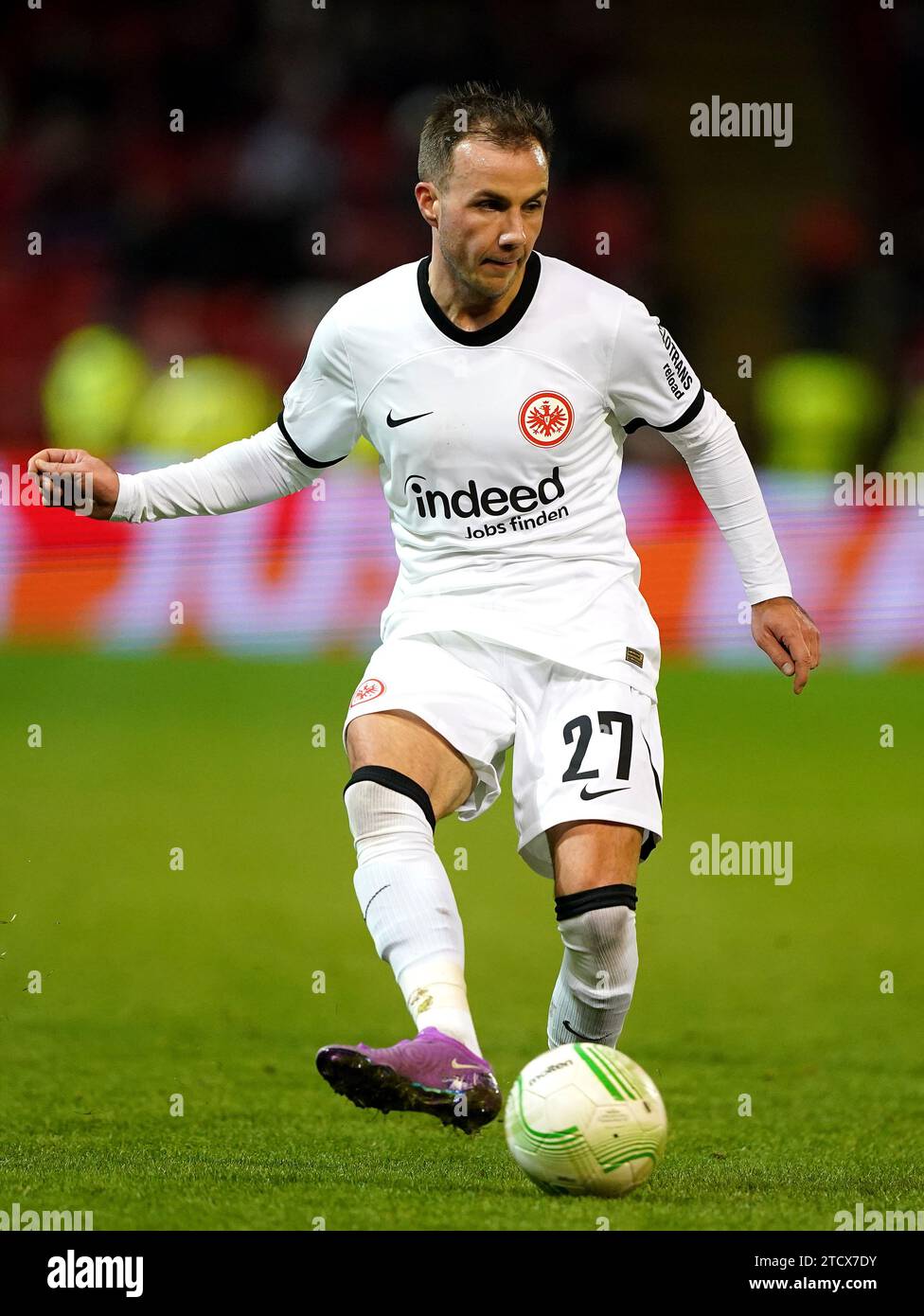 Eintracht Frankfurt's Mario Gotze during the UEFA Europa Conference ...