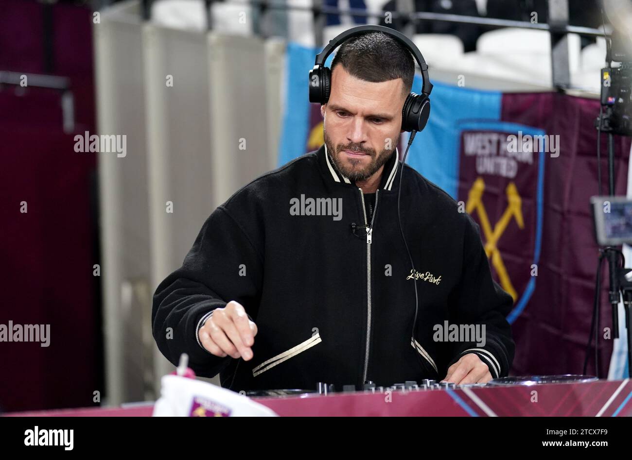 DJ Tony Perry before the UEFA Europa League group A match at London ...