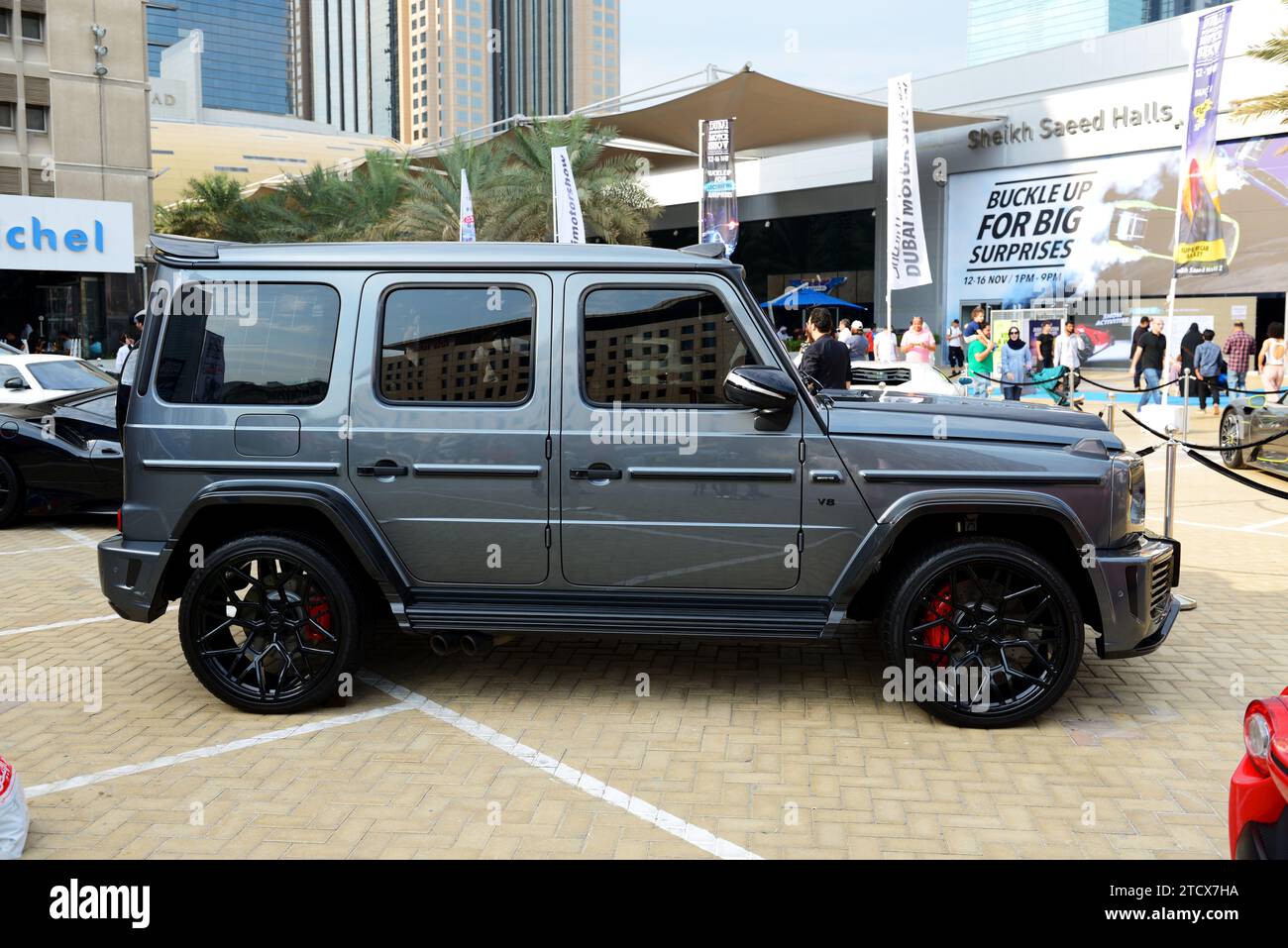 DUBAI, UAE - NOVEMBER 16: The Mercedes-AMG G 63 is on Dubai Motor Show ...