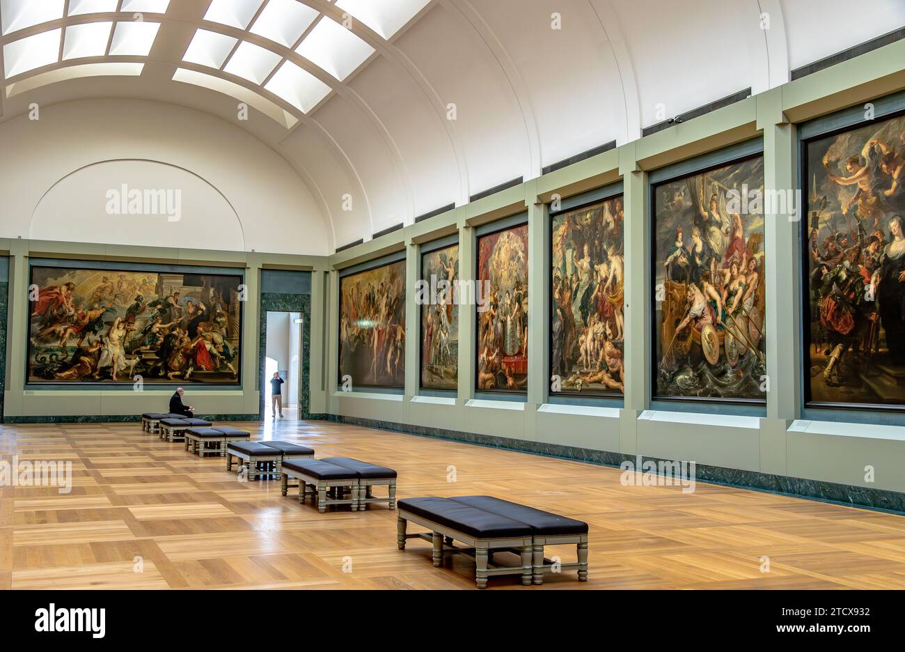 People looking at the artwork in The Rubens Room located in the ...