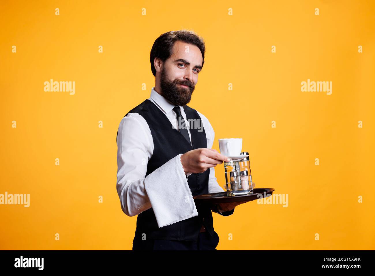 Waiter server working employee worker staff serving hi-res stock ...