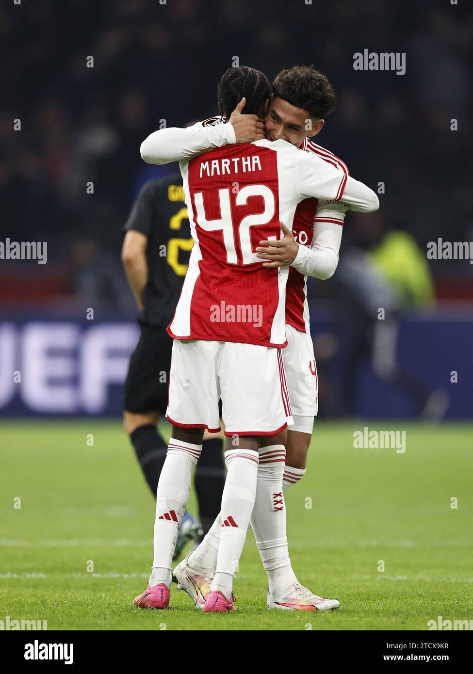 AMSTERDAM - (l-r) Ar'Jany Martha of Ajax, Tristan Gooijer of Ajax ...