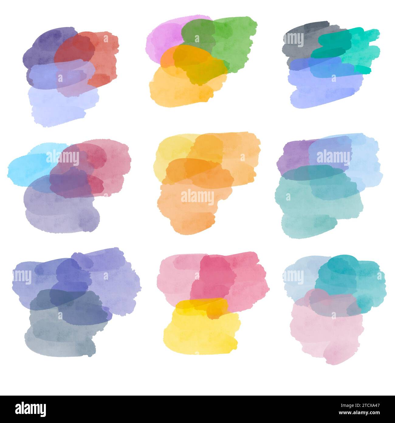 Set coloured paint spots stickers for fabrics and textiles and linens ...