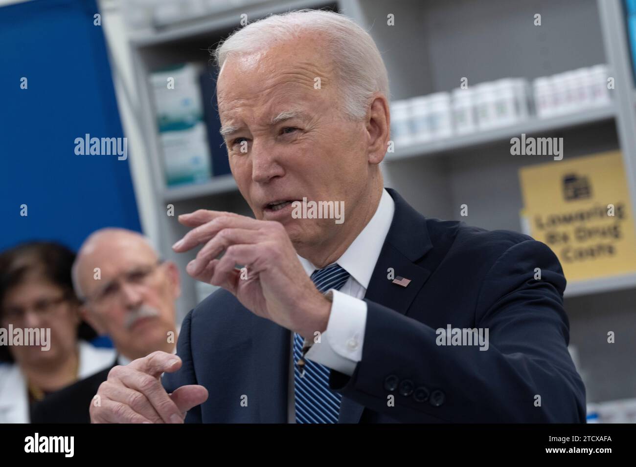 United States President Joe Biden makes remarks on his administrationâ ...
