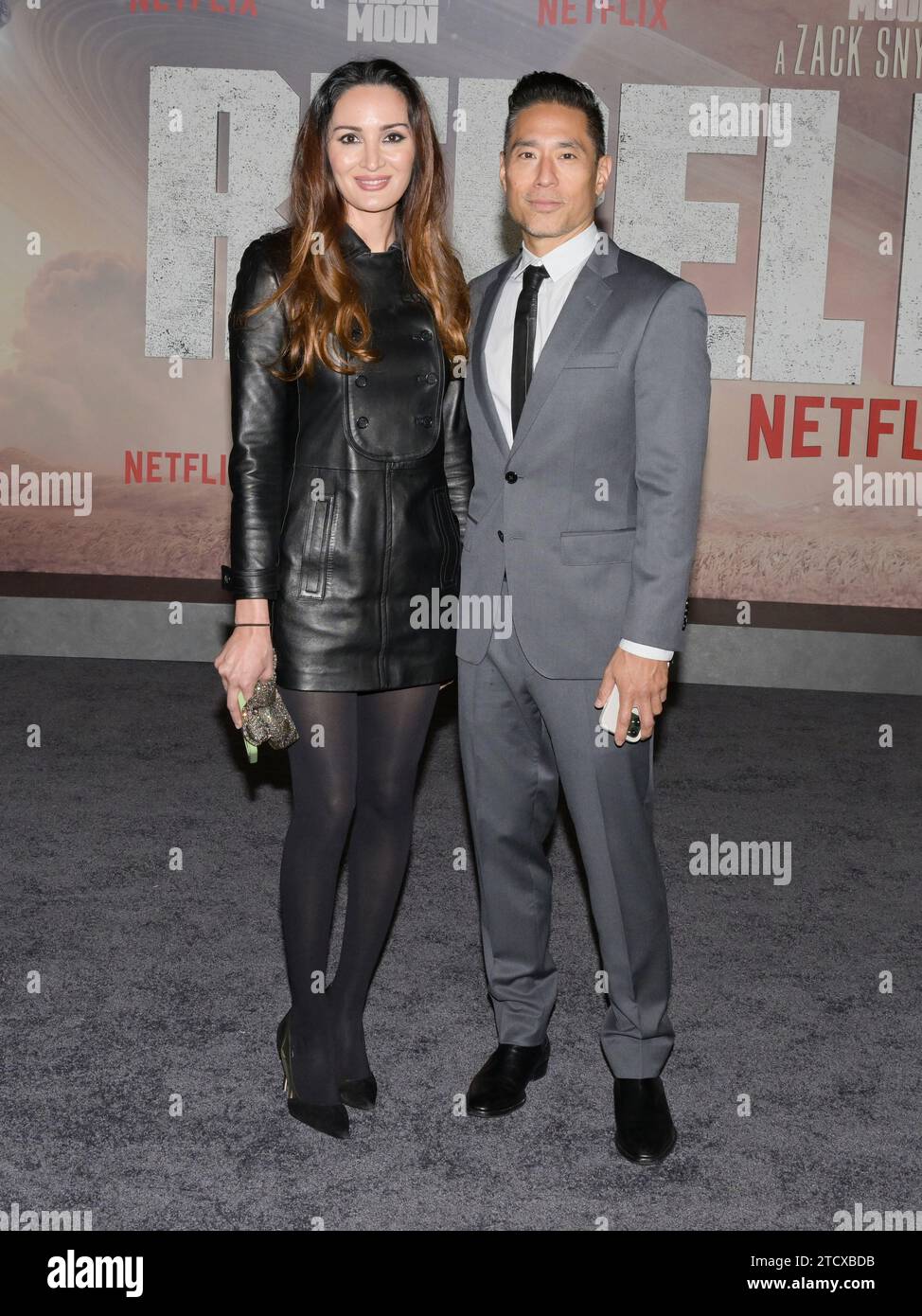 Hollywoood, California, USA. 13th Dec, 2023. Amal Wang and Spencer Wang ...