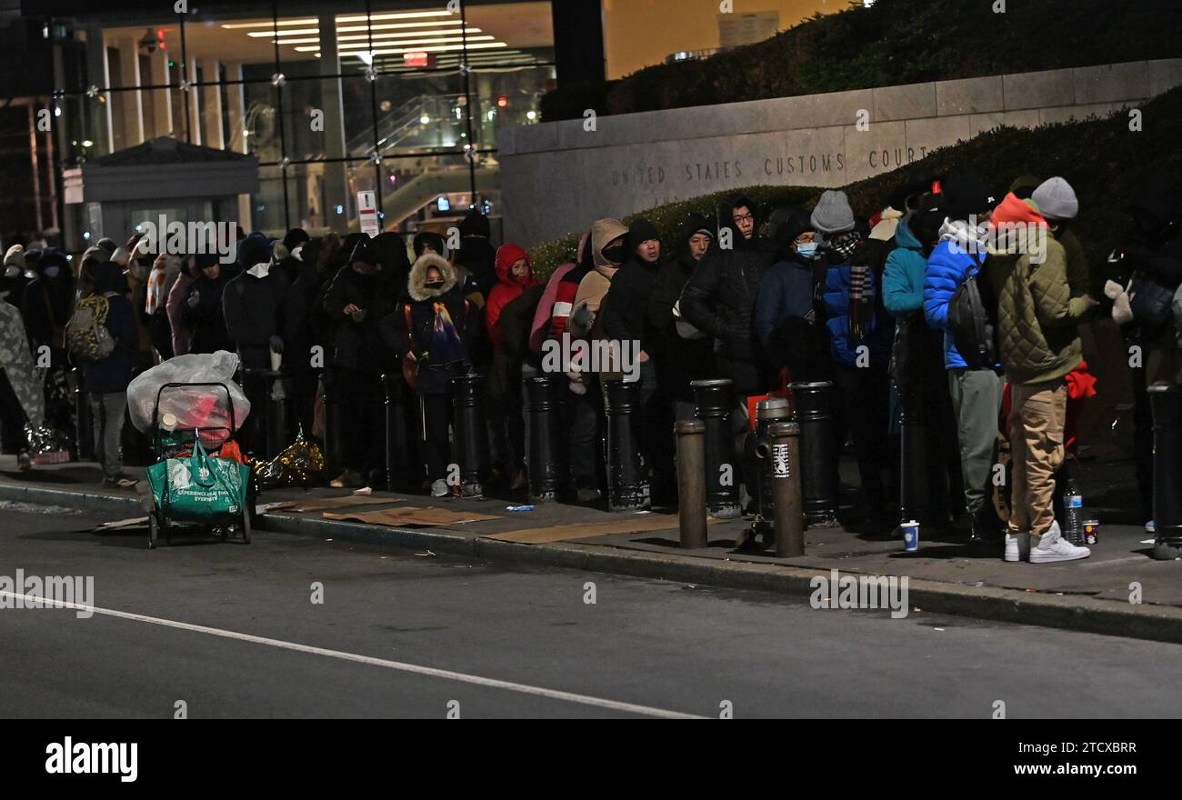 New York, New York, USA. 14th Dec, 2023. As migrants continue to arrive ...