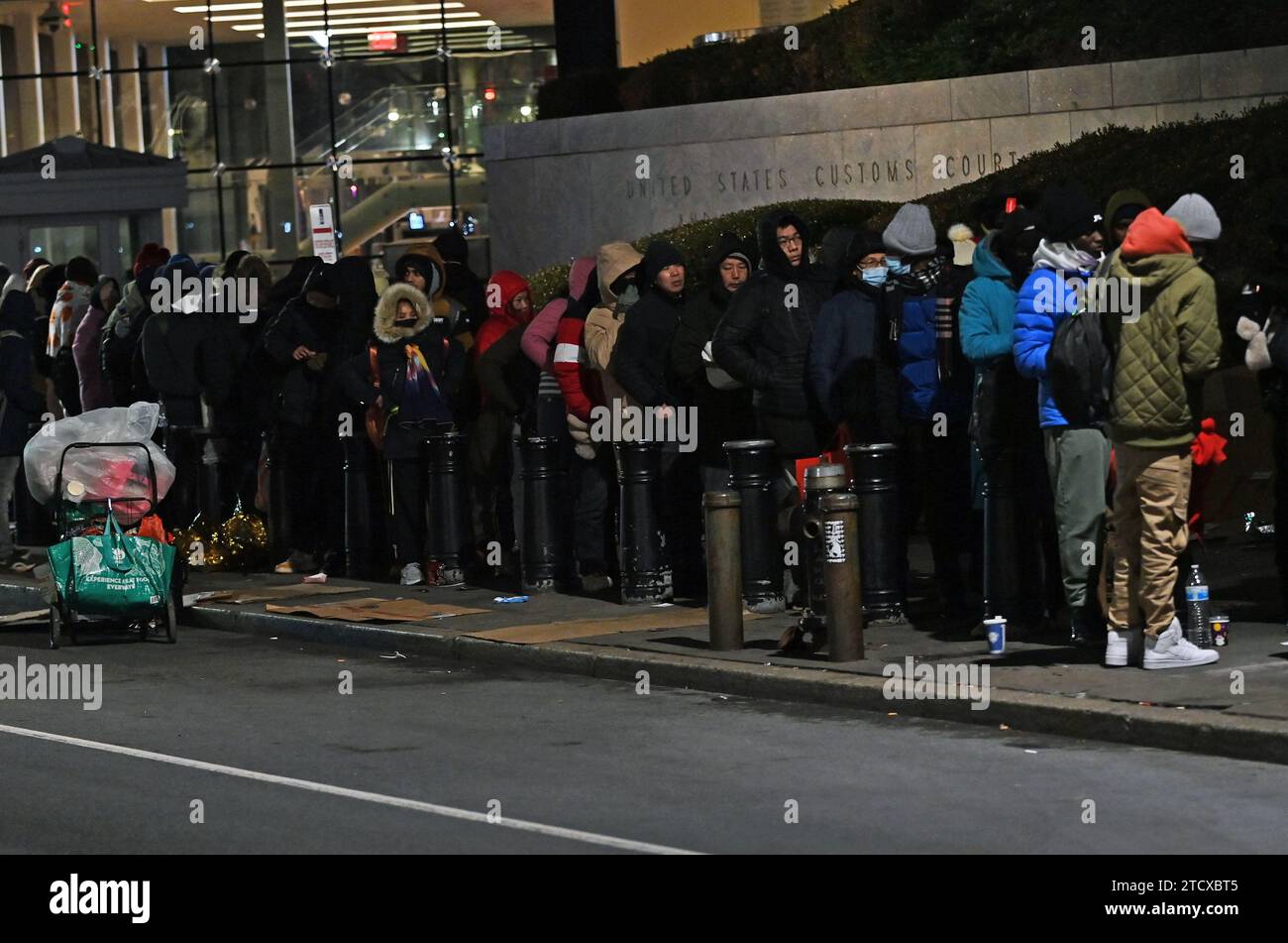 New York, New York, USA. 14th Dec, 2023. As migrants continue to arrive ...