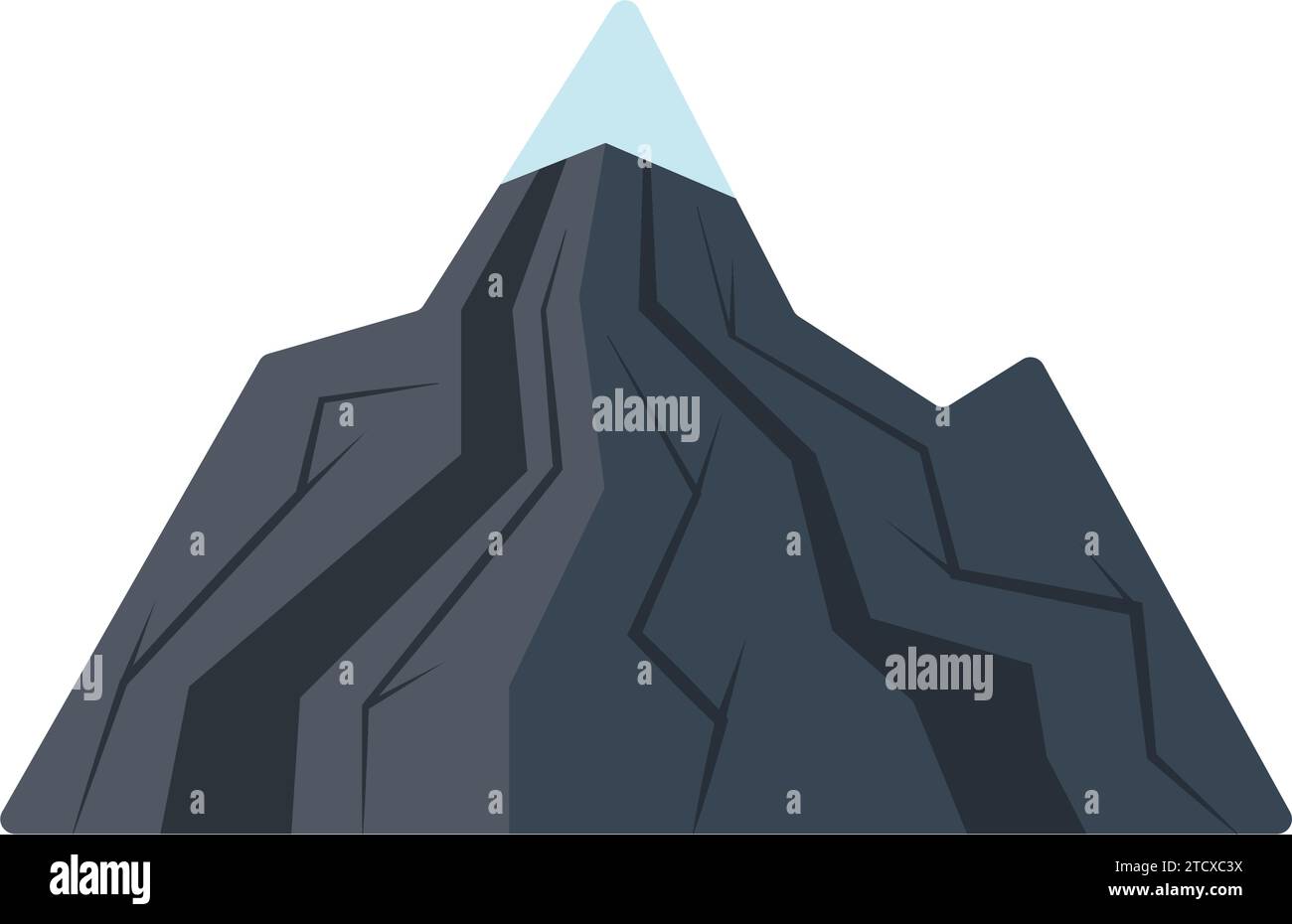 volcano with ice Stock Vector Image & Art - Alamy