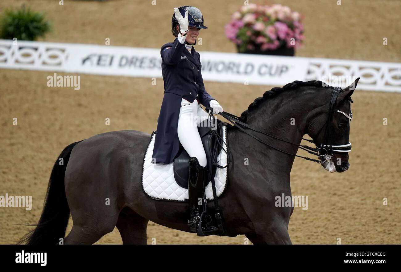 Sir Donnerhall II OLD ridden by France's Morgan Barbancon reacts ...