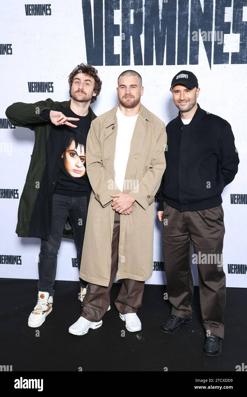 Paris, France. 14th Dec, 2023. Florent Bernard, Sebastien Vanicek and ...