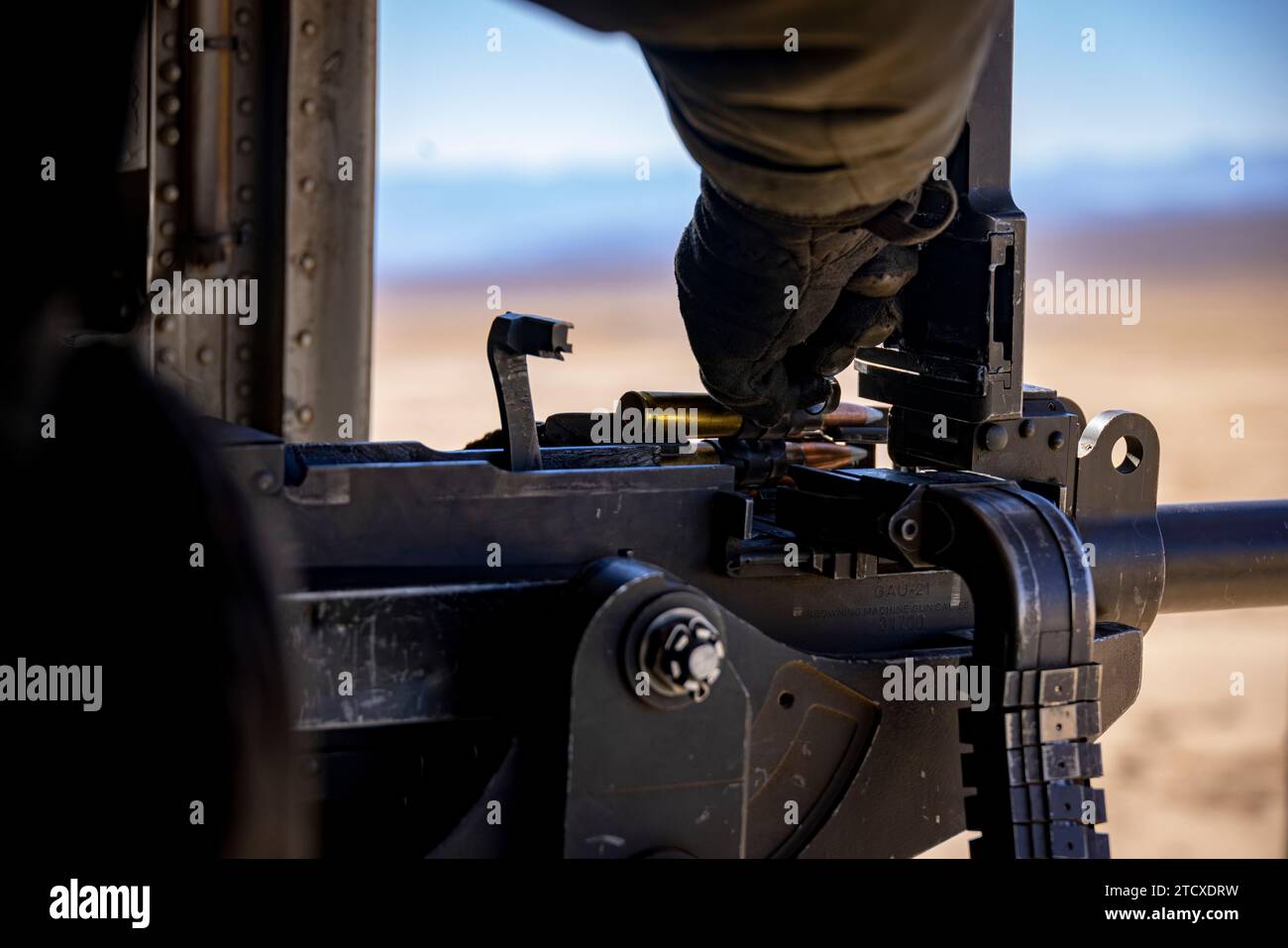 U.S. Marine Corps Cpl. Hunter Wentzel, a CH-53E Super Stallion ...