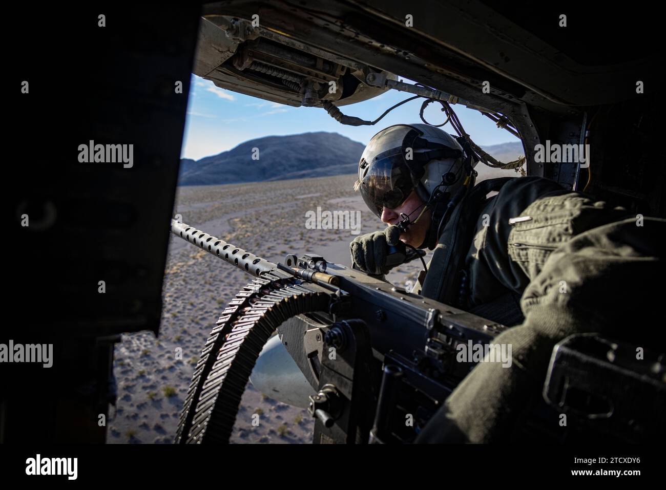 U.S. Marine Corps Cpl. Hunter Wentzel, a CH-53E Super Stallion ...