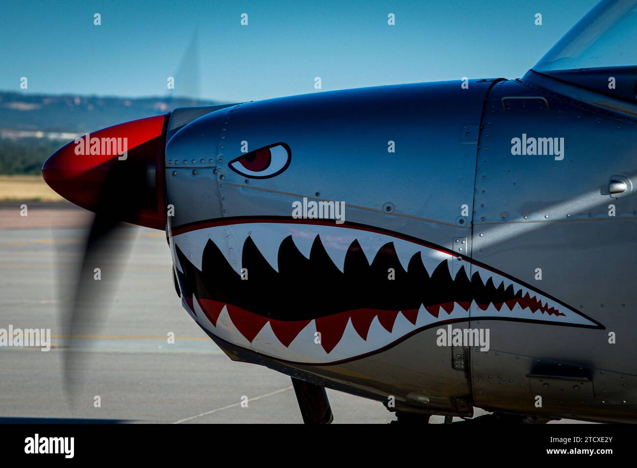 A T-51A Deathhawk waits its turn during the National Intercollegiate ...