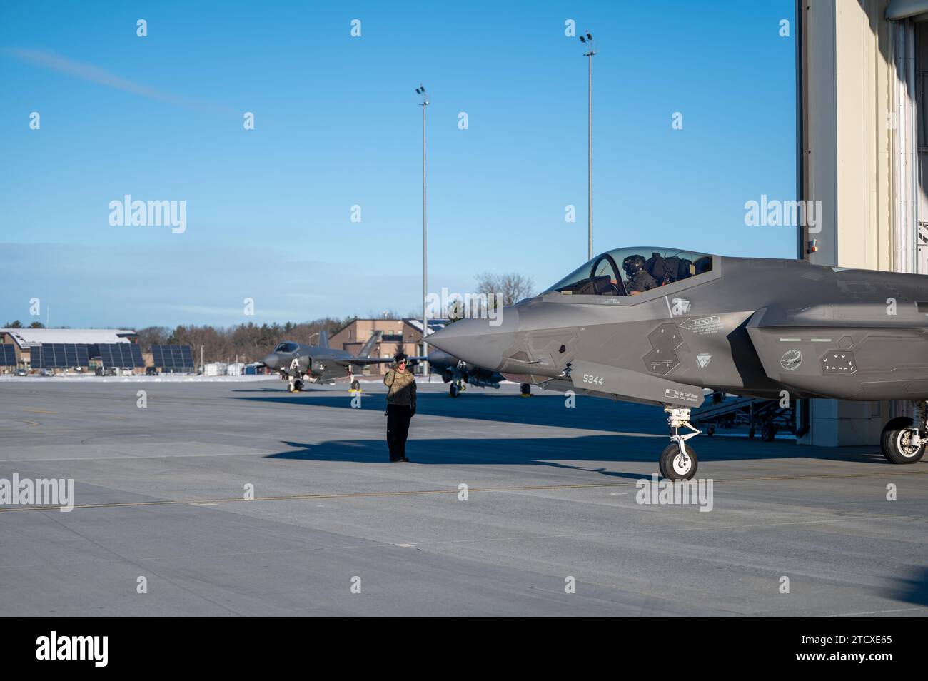 A crew chief assigned to the 158th Maintenance Group, Vermont Air ...