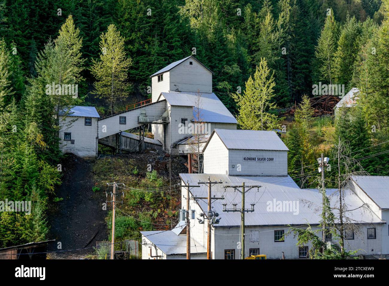 Klondike Silver Corps, mine buildings, Sandon, British Columbia, Canada ...