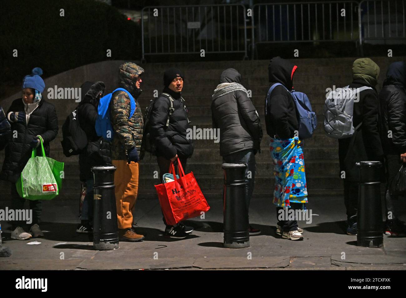 New York, New York, USA. 14th Dec, 2023. As migrants continue to arrive ...