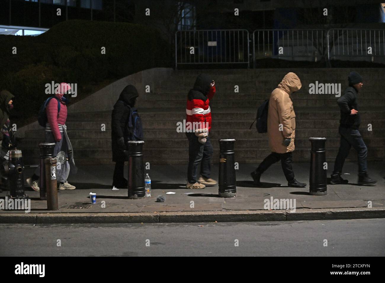 New York, New York, USA. 14th Dec, 2023. As migrants continue to arrive ...