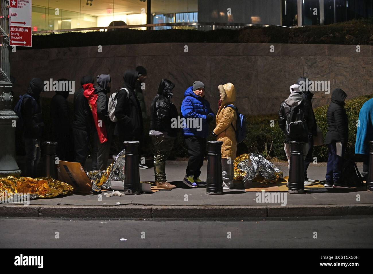 New York, New York, USA. 14th Dec, 2023. As migrants continue to arrive ...