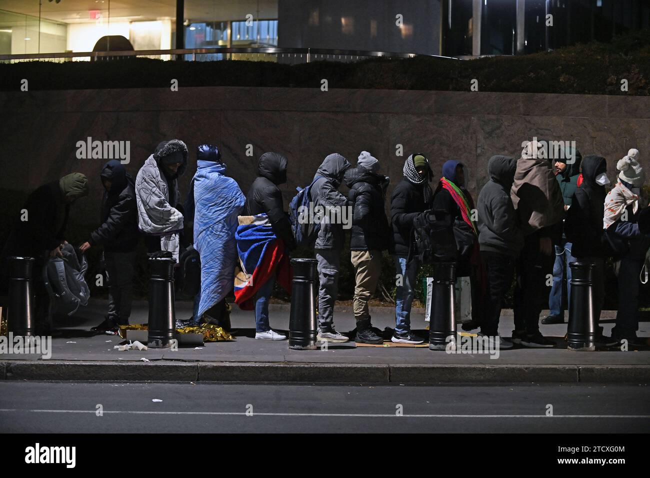 New York, New York, USA. 14th Dec, 2023. As migrants continue to arrive ...