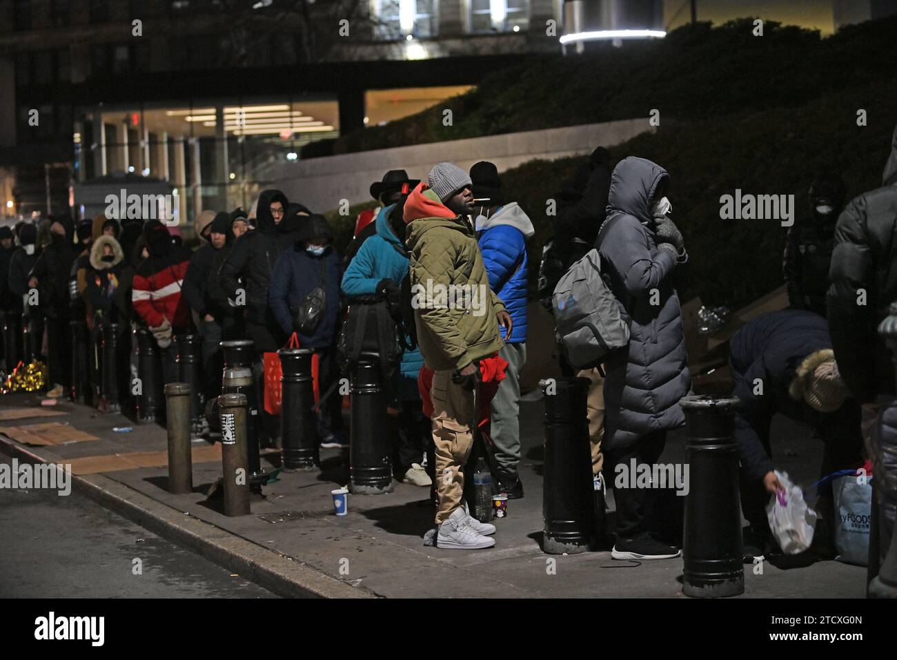 New York, New York, USA. 14th Dec, 2023. As migrants continue to arrive ...