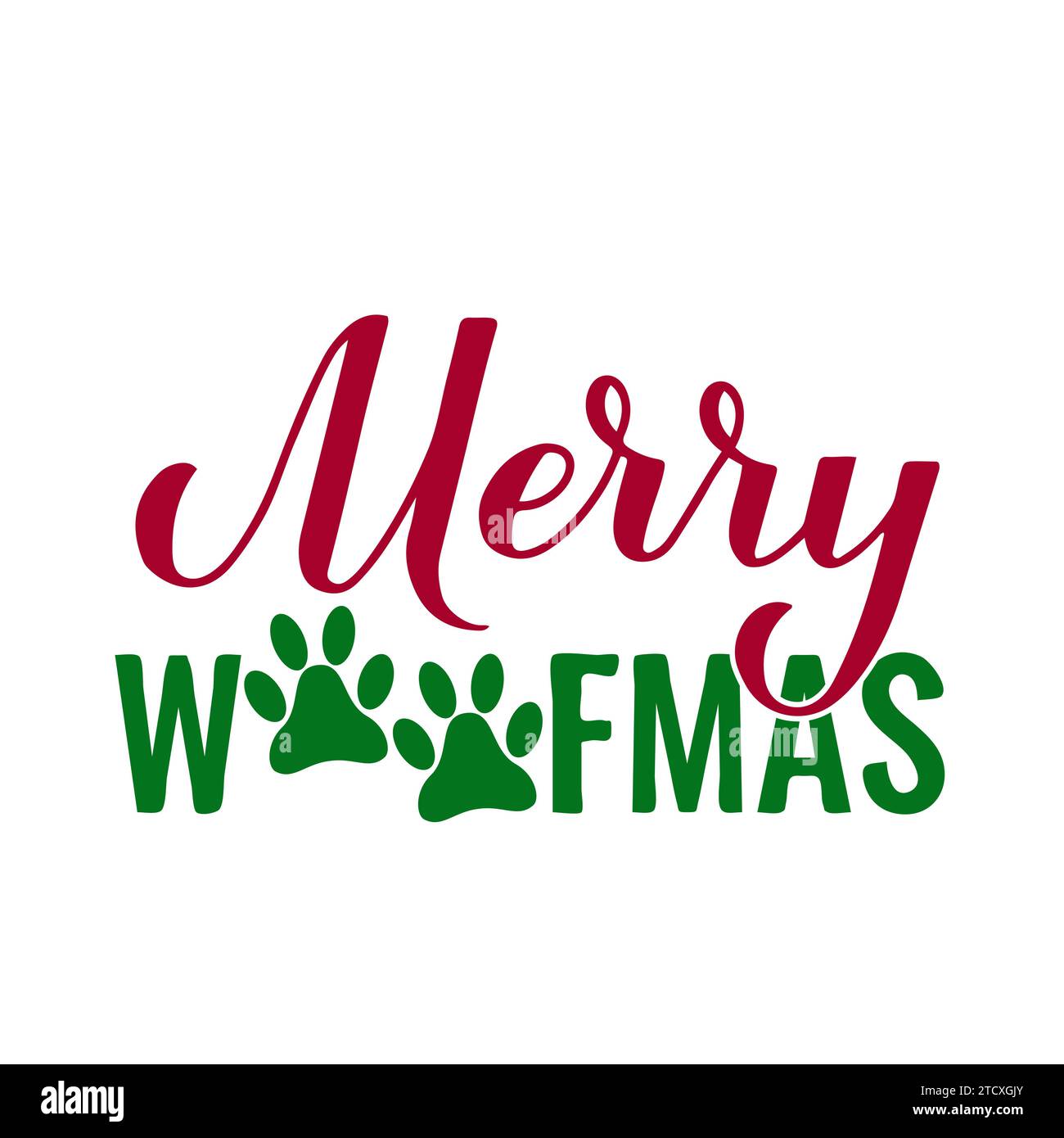 Merry xmas puppy vintage Stock Vector Images - Alamy