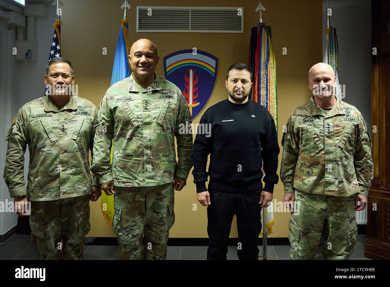 Wiesbaden, Germany. 14th Dec, 2023. President of Ukraine VOLODYMYR ...