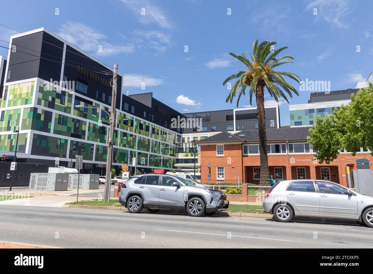 Wagga Wagga base hospital building in the city centre, regional New ...