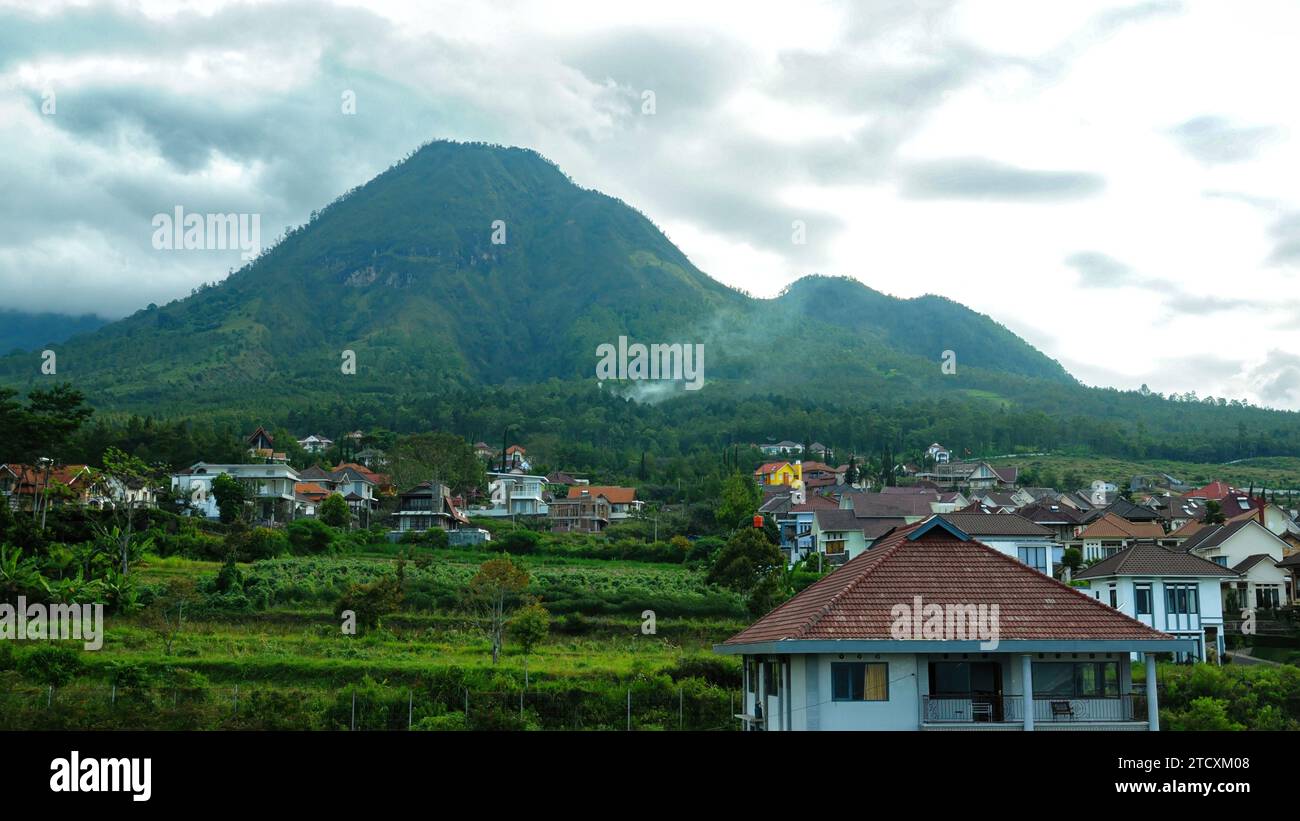 Panderman Hill, Batu, Malang, Indonesia. Several local residents ...