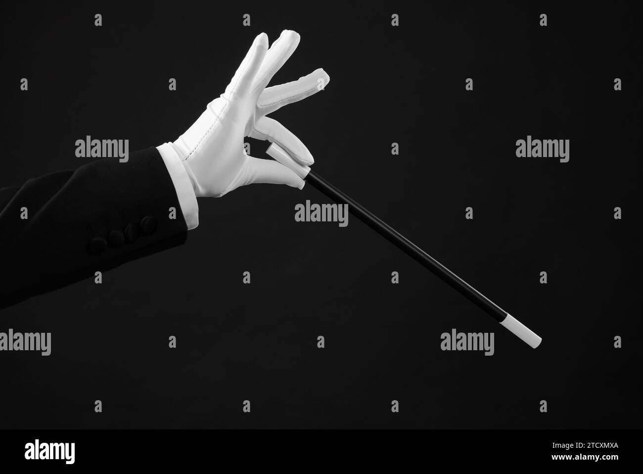 Magician hand conjure wand hi-res stock photography and images - Alamy
