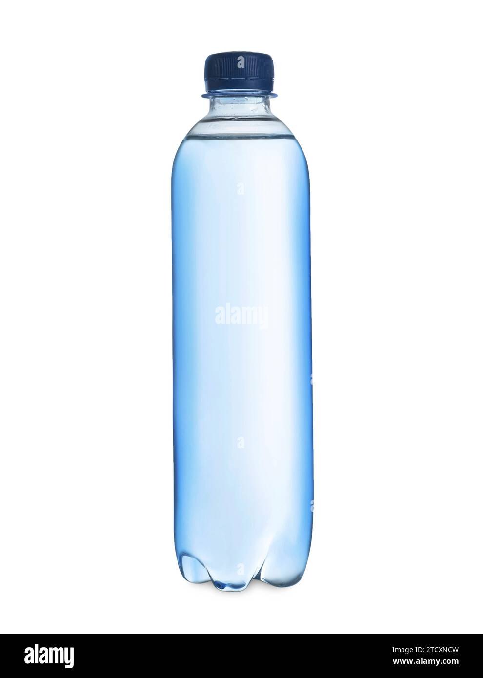 One plastic bottle with fresh water isolated on white Stock Photo - Alamy