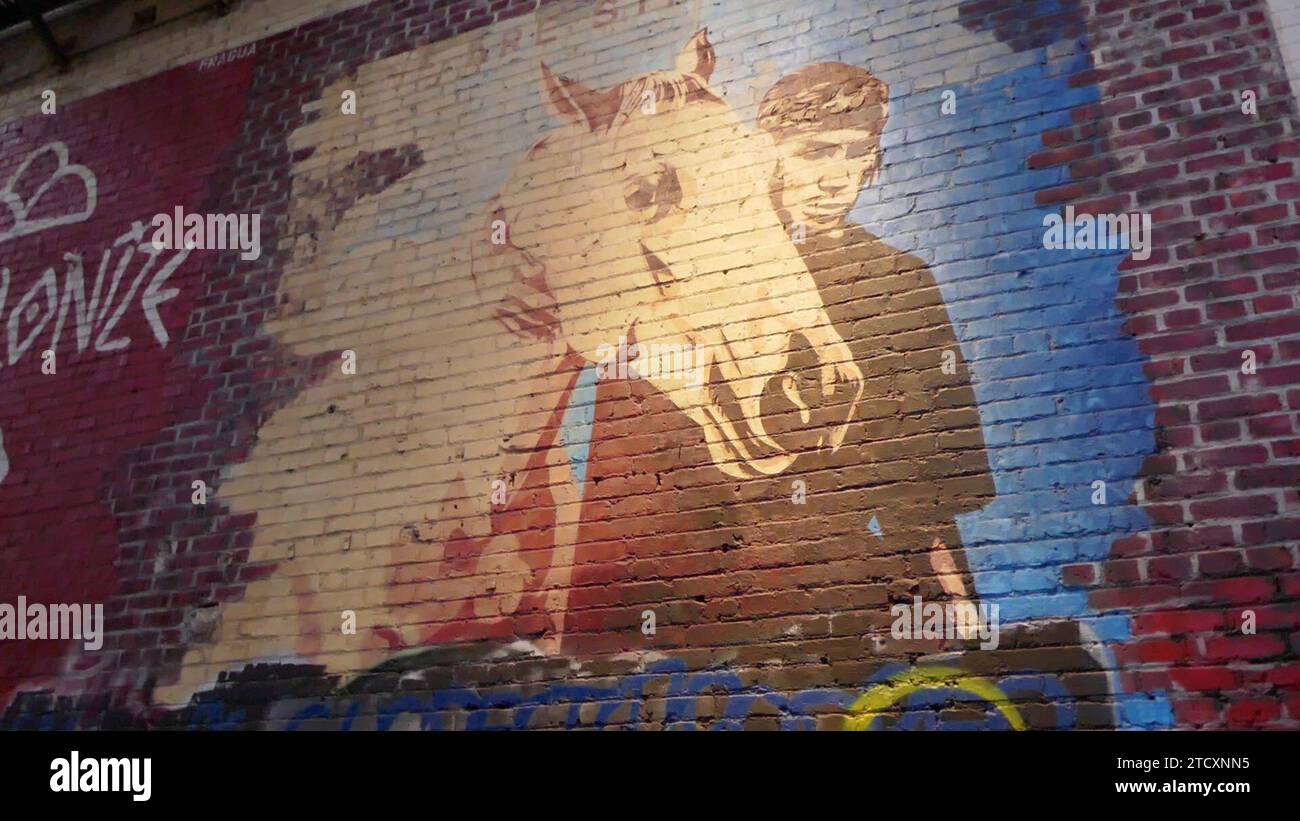 Los Angeles, California, USA 12th December 2023 Indian Alley Street Art ...