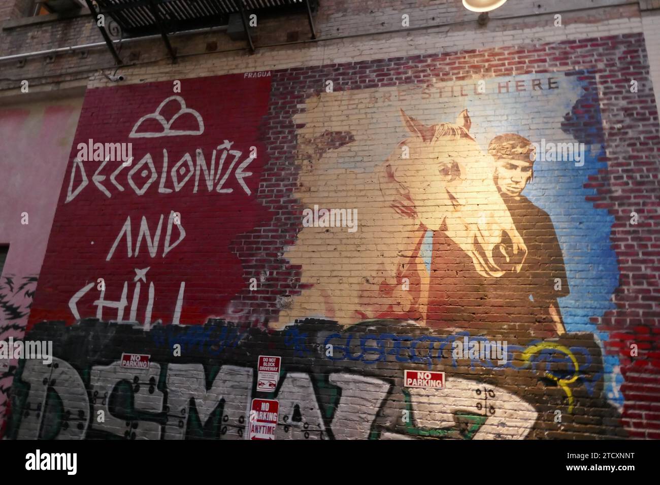 Los Angeles, California, USA 12th December 2023 Indian Alley Street Art ...