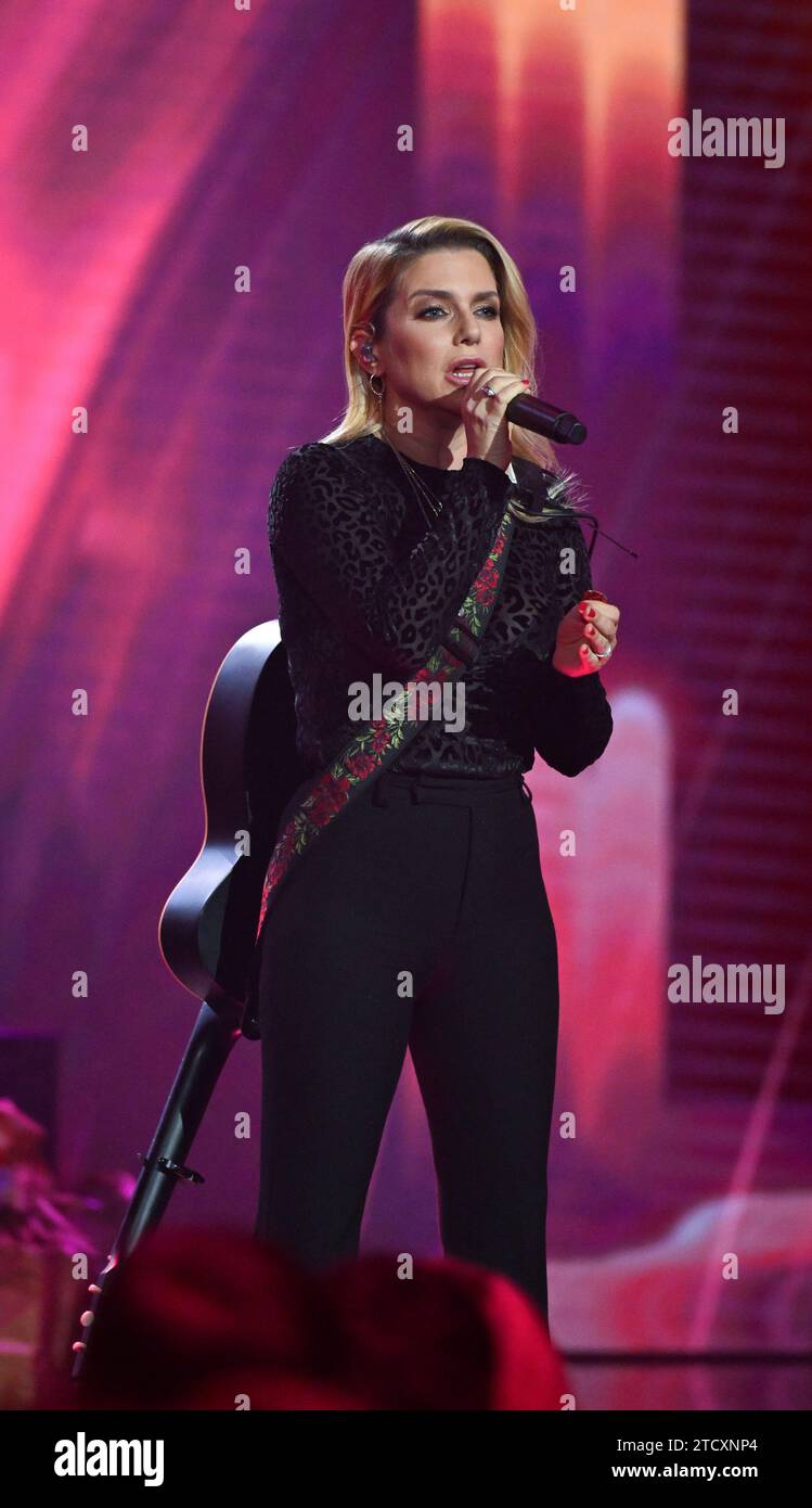 Leipzig, Germany. 14th Dec, 2023. German singer Jeanette Biedermann ...