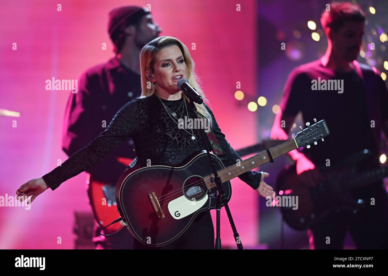 Leipzig, Germany. 14th Dec, 2023. German singer Jeanette Biedermann ...