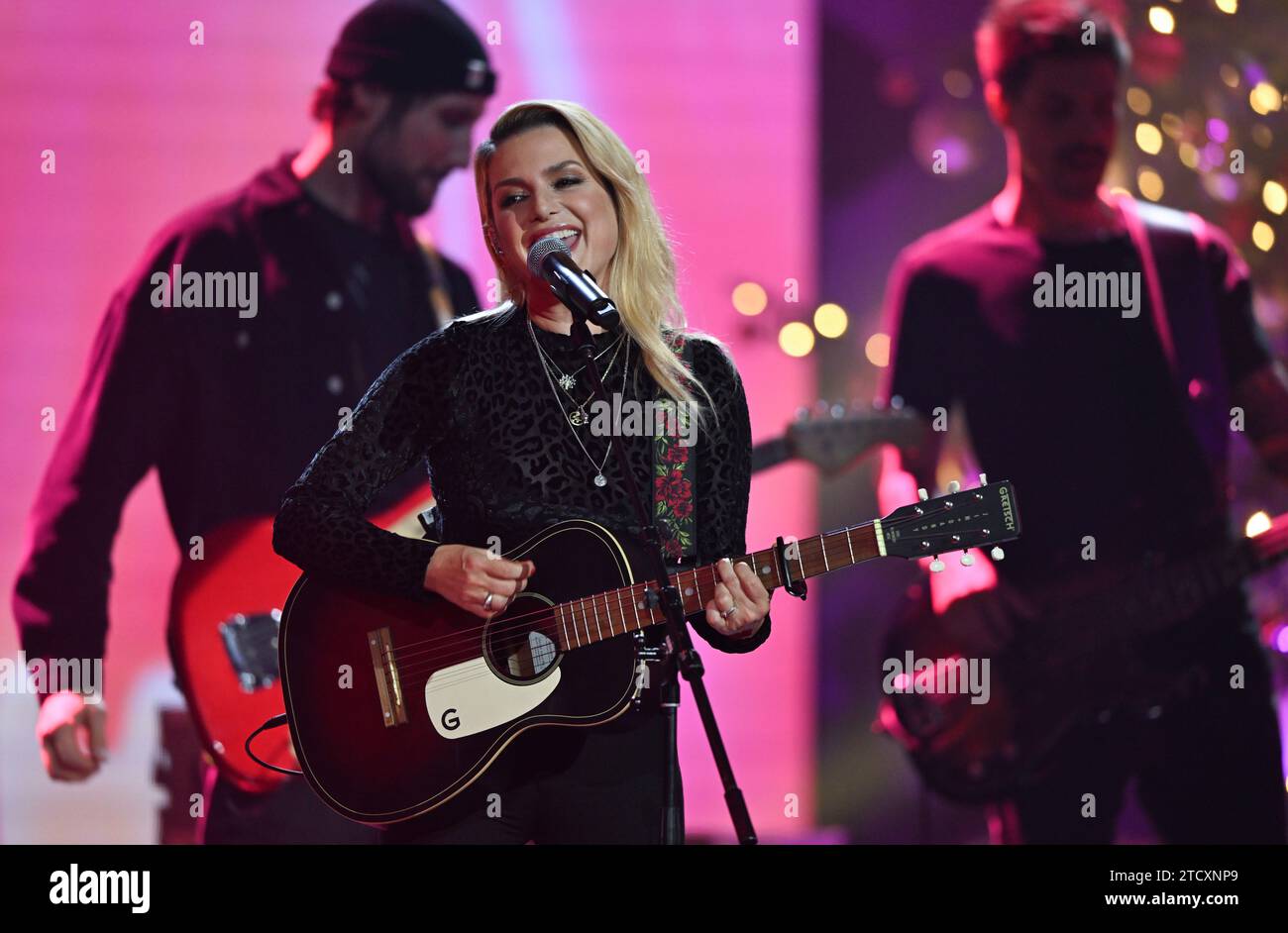 Leipzig, Germany. 14th Dec, 2023. German singer Jeanette Biedermann ...