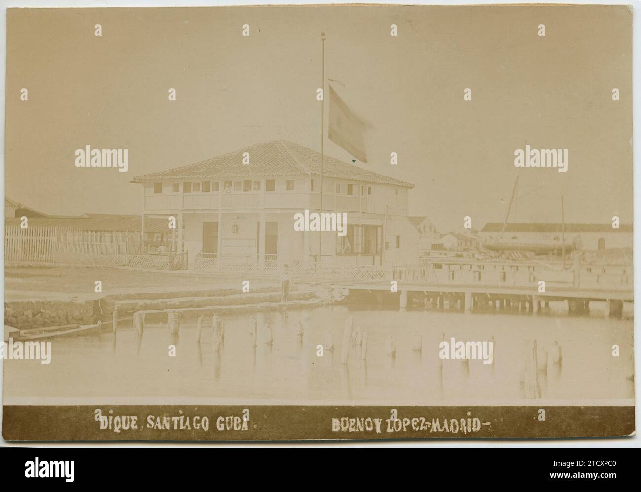 Santiago de Cuba (Cuba), July 1898. Santiago Dam, where the troops and ...
