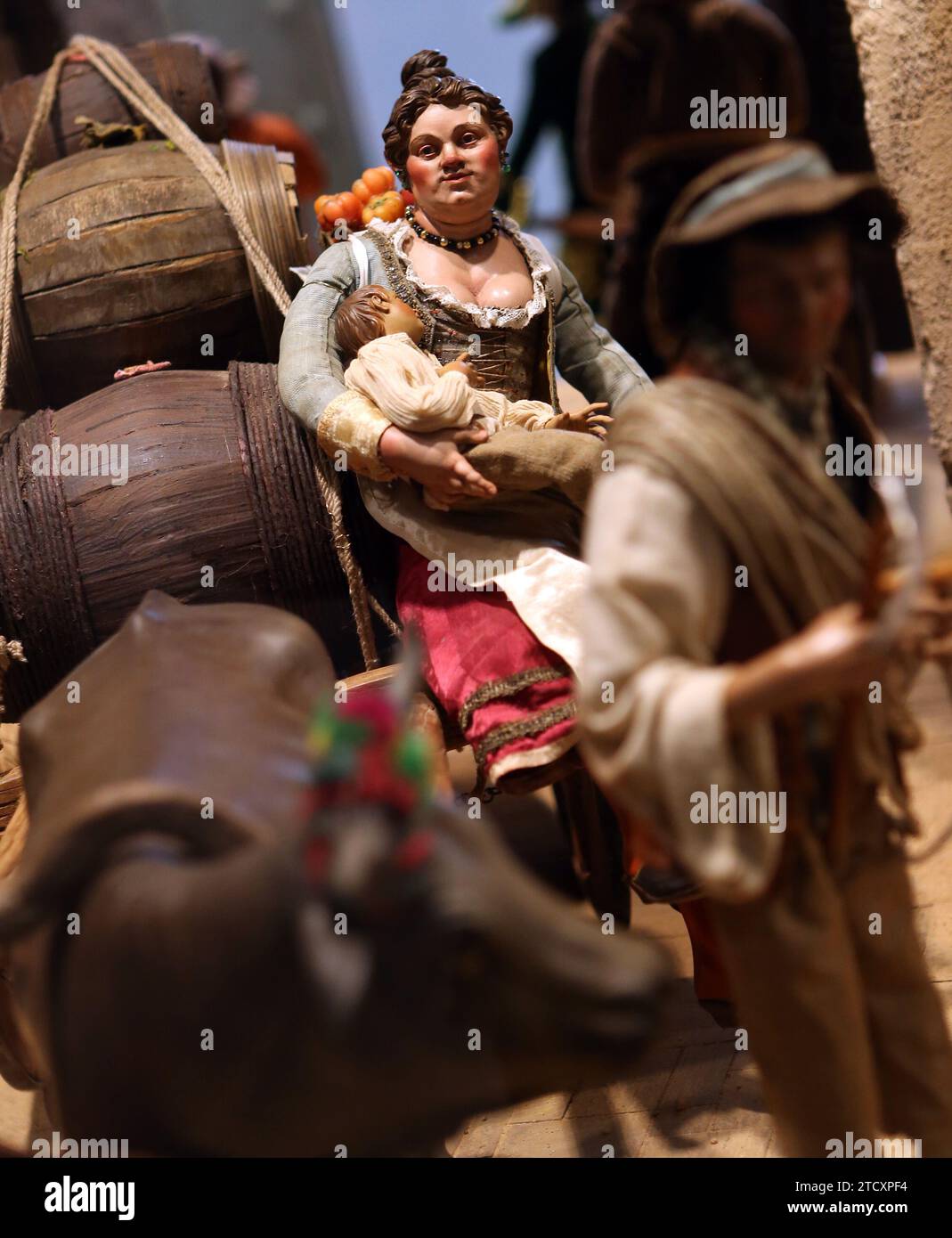 Madrid, 12/09/2014. Neapolitan nativity scene installed in the Madrid ...