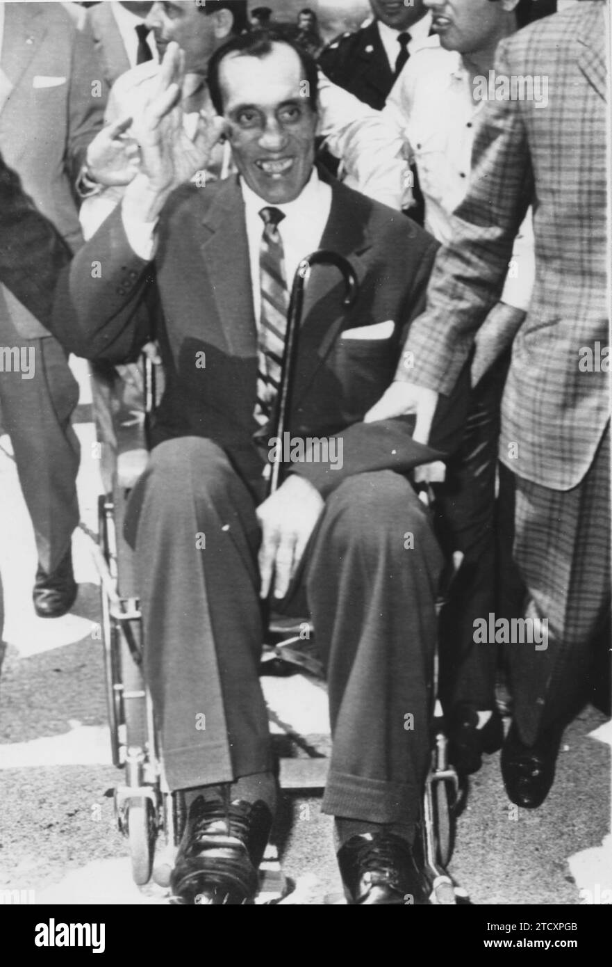 Sequals (Italy), June 1967. Primo Carnera in a photograph taken a few ...