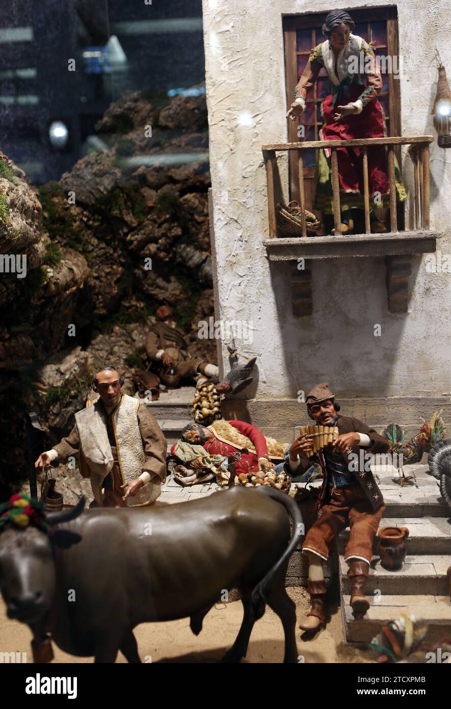 Madrid, 12/09/2014. Neapolitan nativity scene installed in the Madrid ...