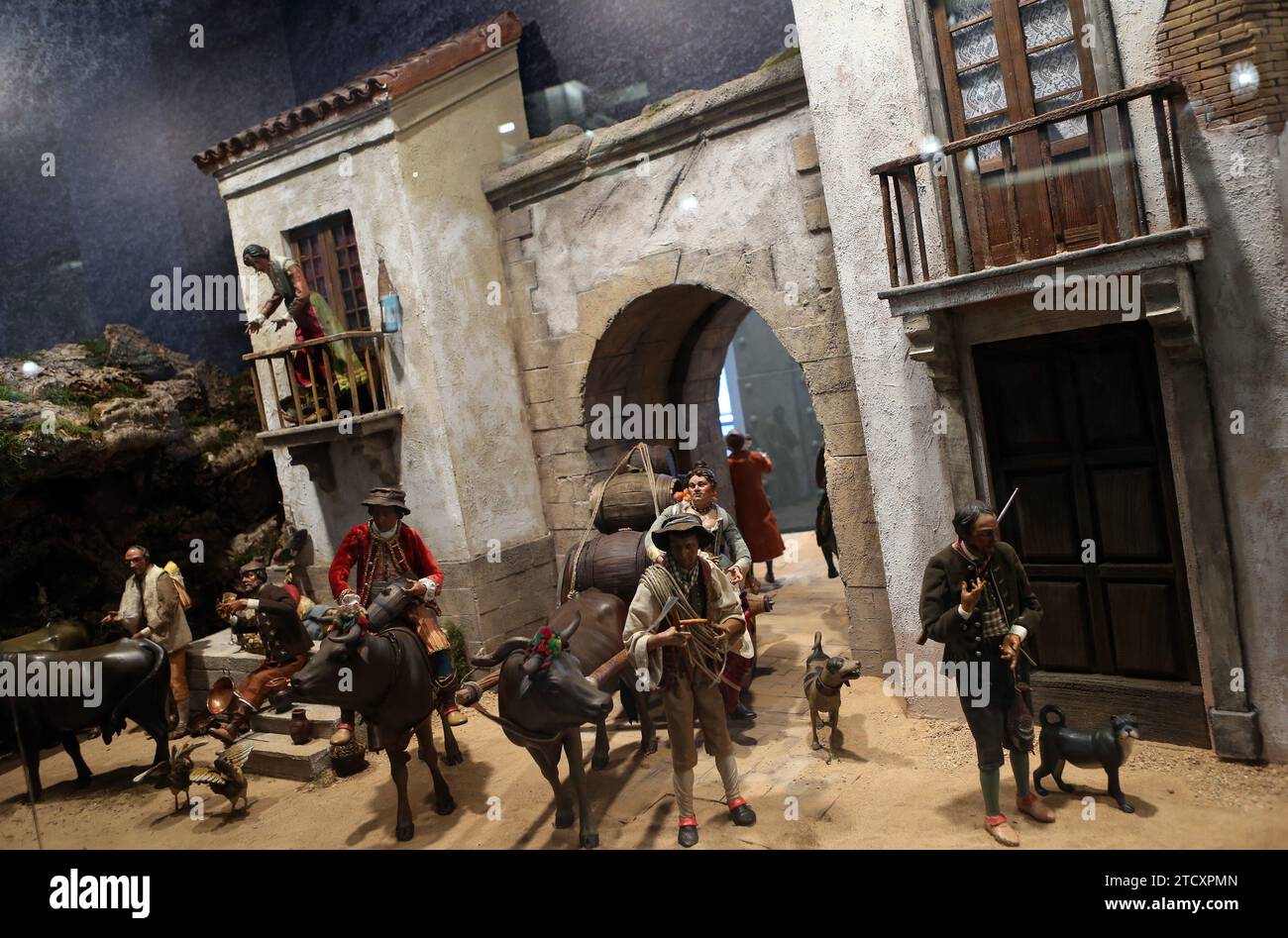 Madrid, 12/09/2014. Neapolitan nativity scene installed in the Madrid ...