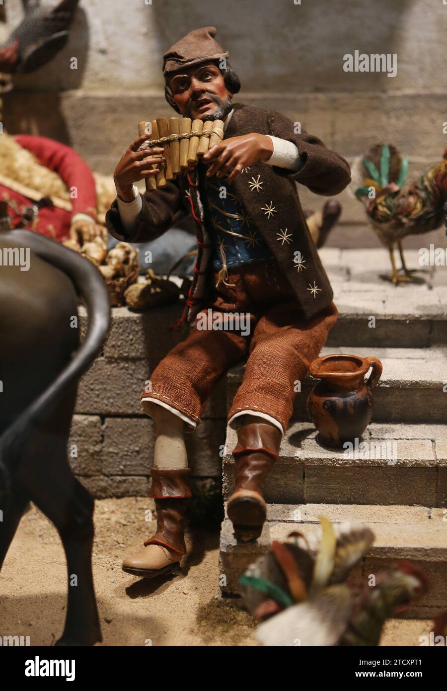 Madrid, 12/09/2014. Neapolitan nativity scene installed in the Madrid ...