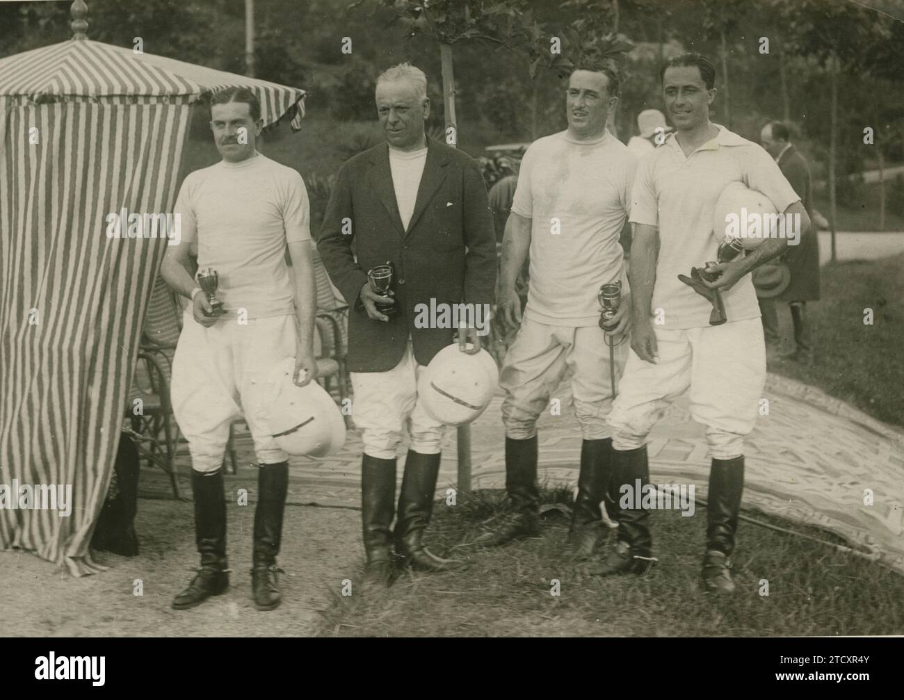 Santander, 1927. The winning team of the polo match: the Marquis of ...