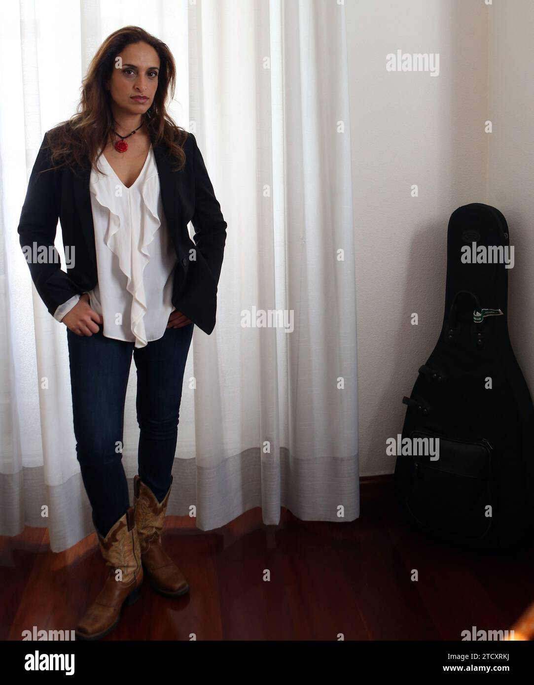 Madrid, 01/12/2015. Interview with the singer Noa. Photo: Ernesto Acute ...