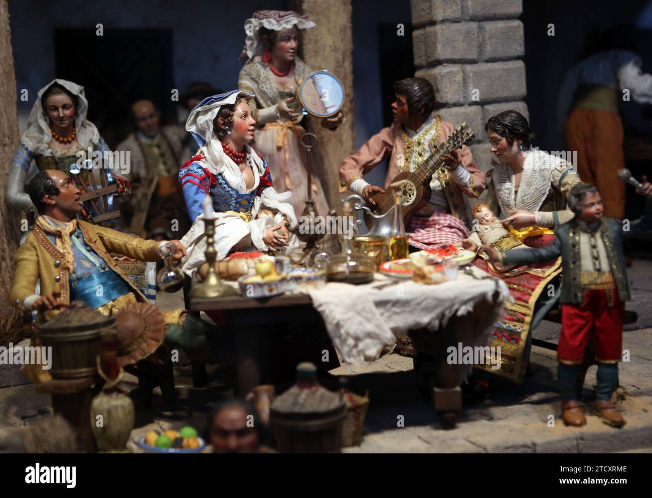 Madrid, 12/09/2014. Neapolitan nativity scene installed in the Madrid ...