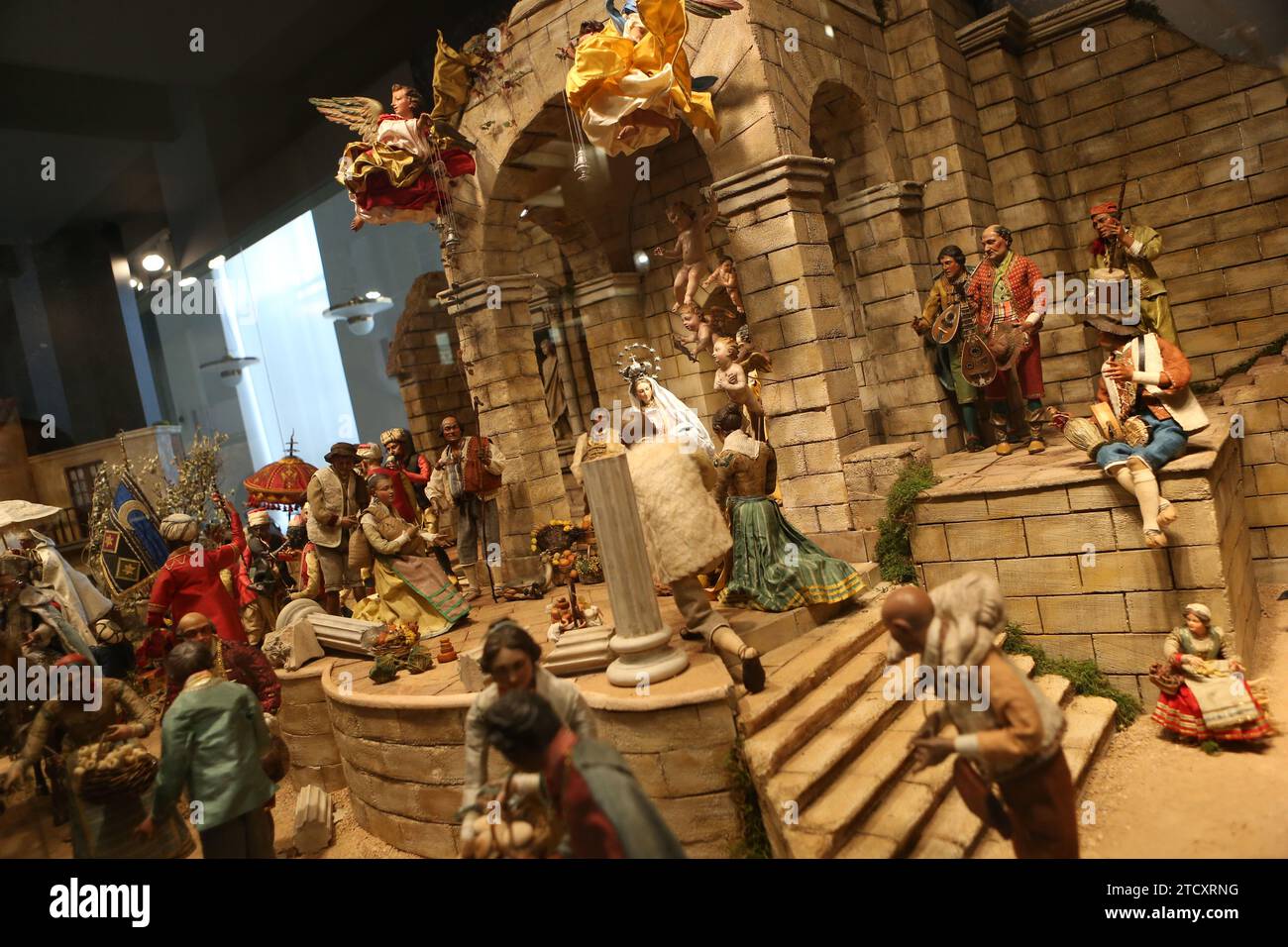Madrid, 12/09/2014. Neapolitan nativity scene installed in the Madrid ...